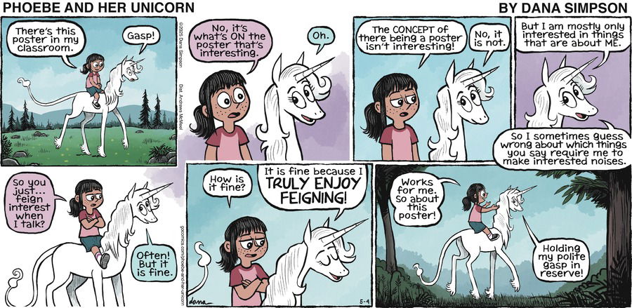 Phoebe and Her Unicorn by Dana Simpson for March 25, 2025 | GoComics