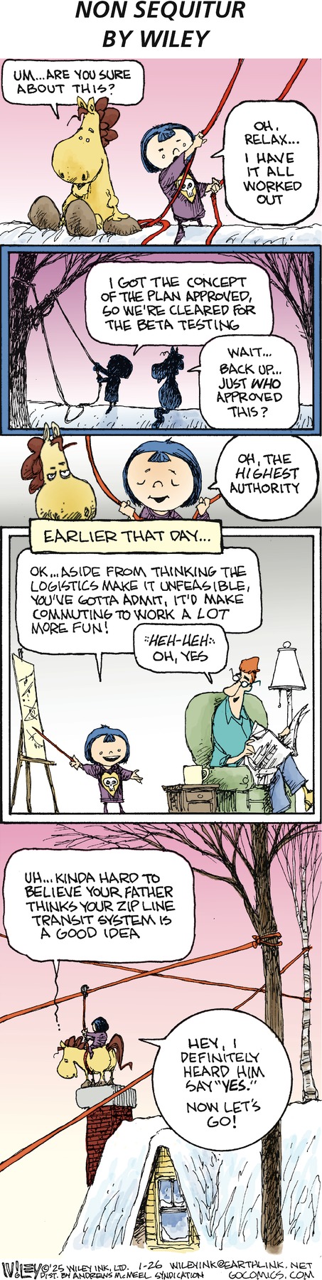 Non Sequitur by Wiley Miller for January 26, 2025 | GoComics