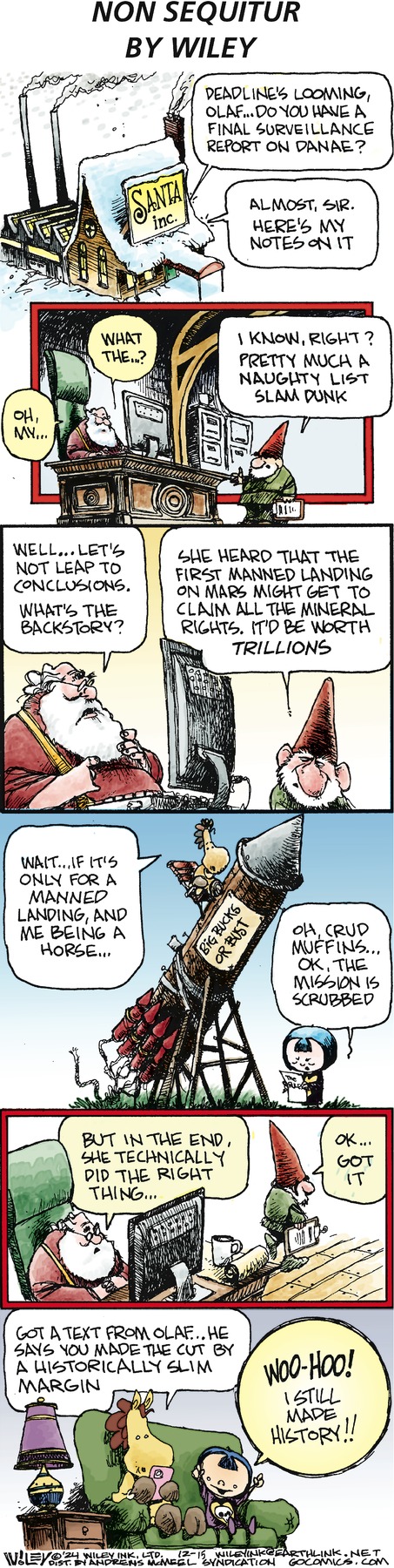 Non Sequitur by Wiley Miller for December 15, 2024 | GoComics