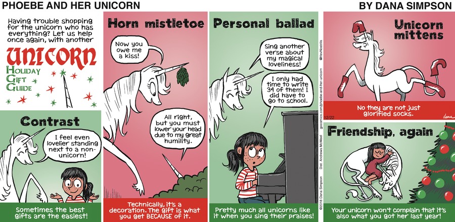 Phoebe and Her Unicorn by Dana Simpson for December 22, 2024 | GoComics