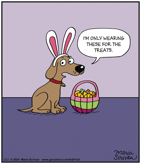 Half Full by Maria Scrivan for March 22, 2024 | GoComics