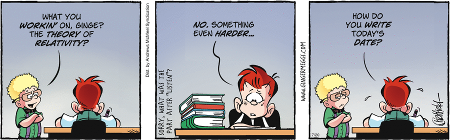 Ginger Meggs by Jason Chatfield for July 20, 2024 | GoComics
